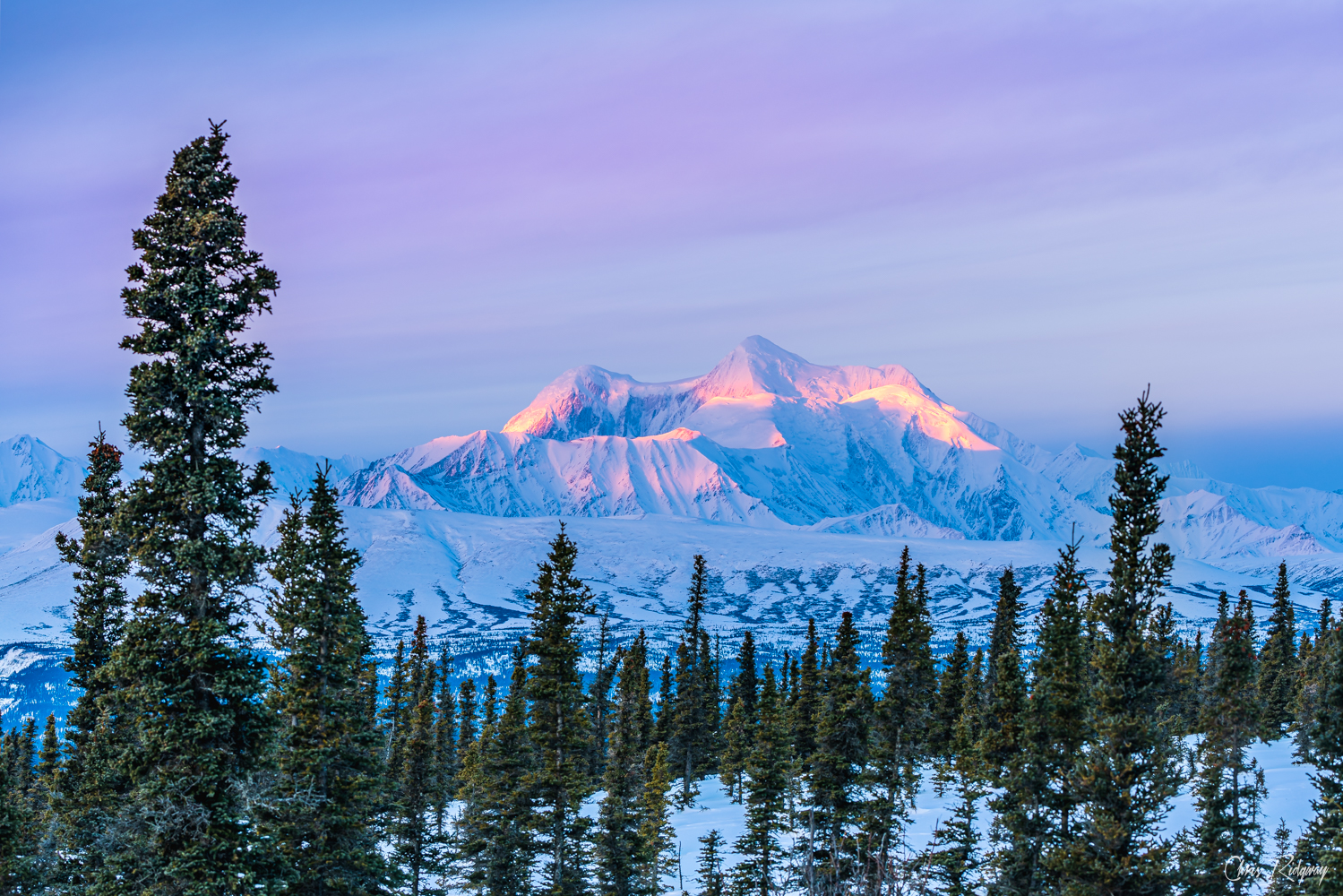 Dawn Repose | Mount Hayes, Alaska Range | Kenai Fine Art Photography